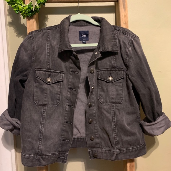 GAP | Jackets & Coats | Gap Black Denim Jacket | Poshmark
